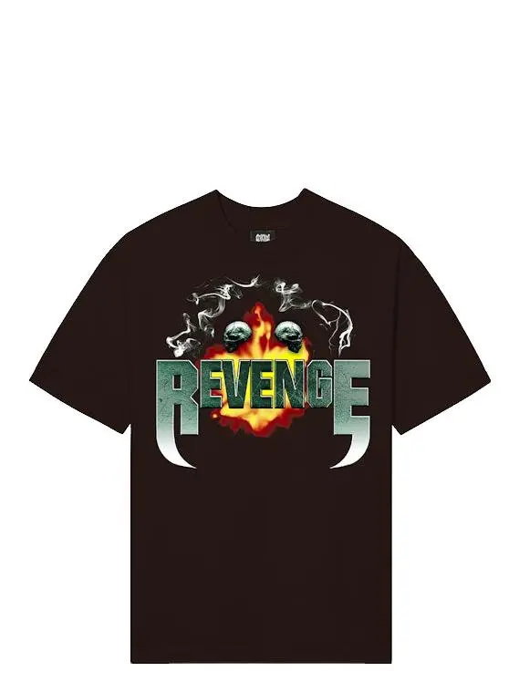 REVENGE Explosion Tee Shirt - Chocolate Brown