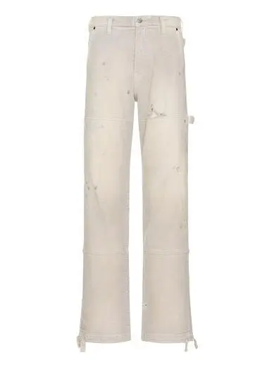 Rhude Reza Double Knee Elephant Pants - Vintage White