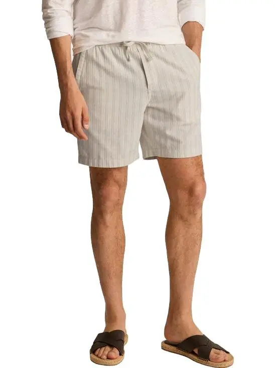 Bonobos Nomad Stripe Cotton & Linen Shorts - Calebson Stripe C19