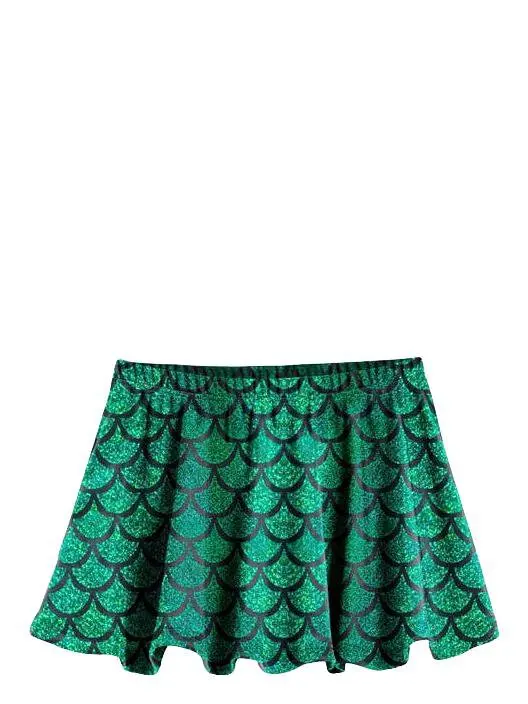 CITY THREADS Printed Circle Skirt - Elf Mermaid Sparkle