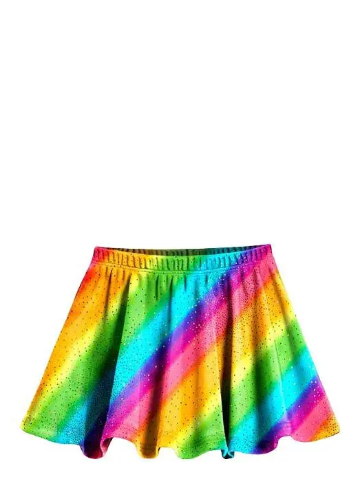 CITY THREADS Printed Circle Skirt - Rainbow Sparkle