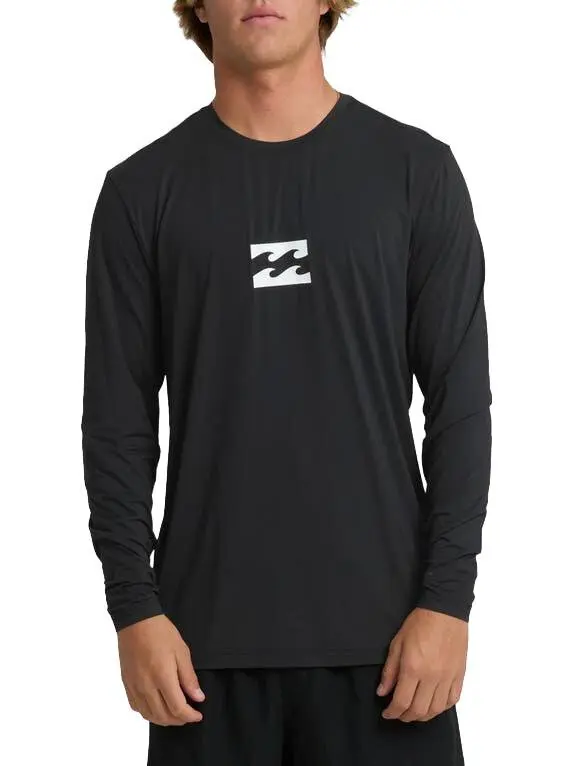 BILLABONG Graphic Long Sleeve Upf 50+ Surf T-shirt - Black