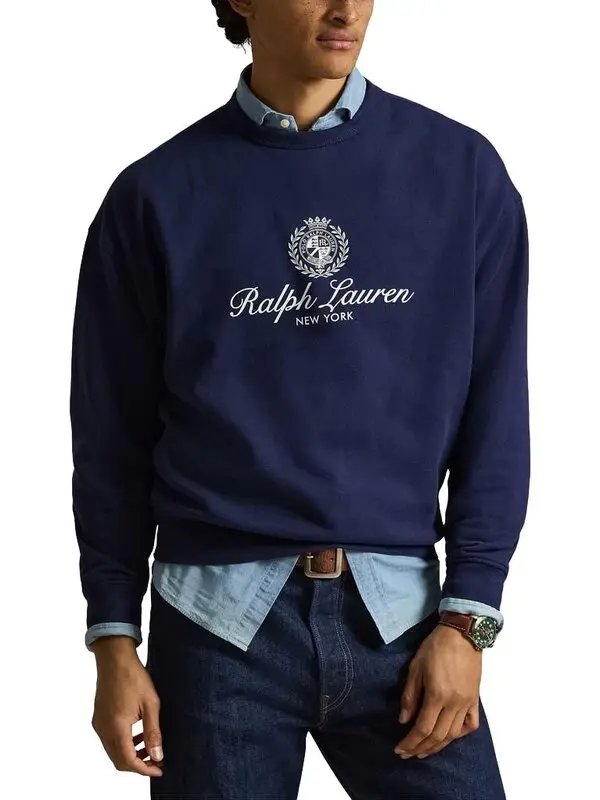 Polo Ralph Lauren Relaxed Fit Fleece Graphic Sweatshirt - Newport Navy
