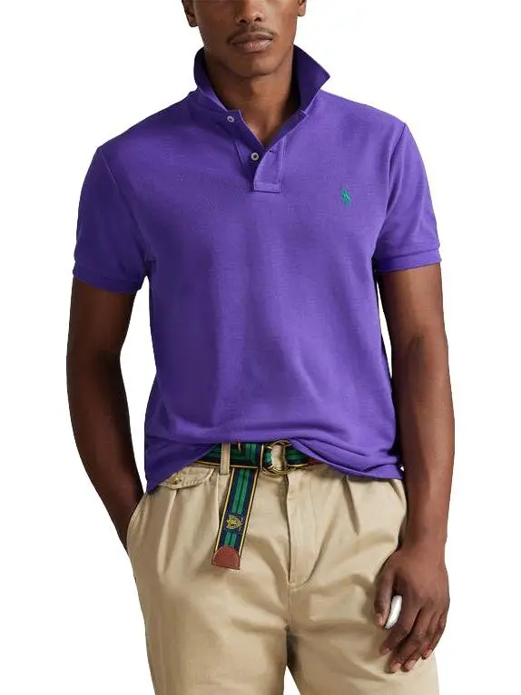 Polo Ralph Lauren The Iconic Cotton Piqué Polo - Cabana Purple/c5223