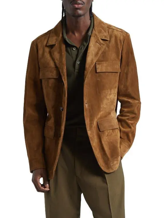 TOM FORD Suede Military Jacket - Teak