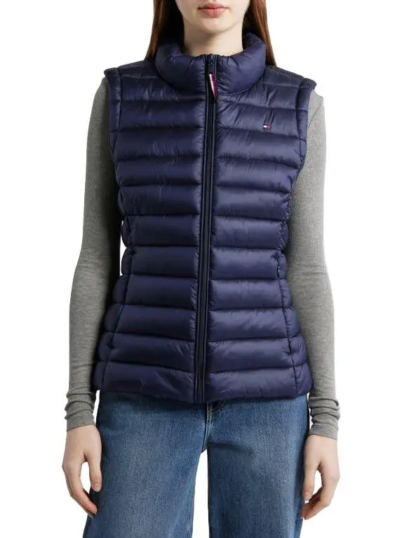 Tommy Hilfiger Quilted Packable Vest - Navy