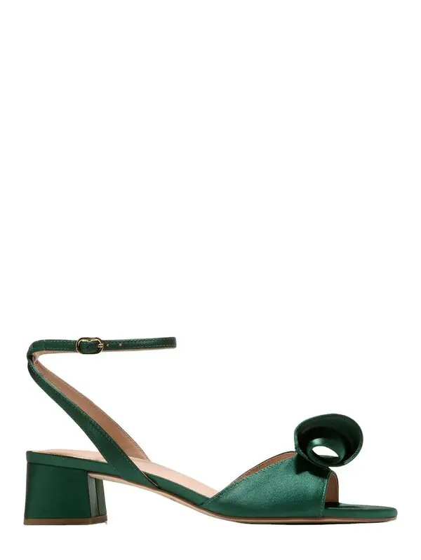 Cole Haan Florette Block Heel Sandals - Rainforest Satin