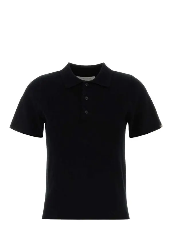 EXTREME CASHMERE X Stretch Cashmere Blend Polo Shirt - Black