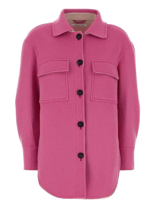 AFTERCOAT Wool-cashmere Blend Coat - Pink