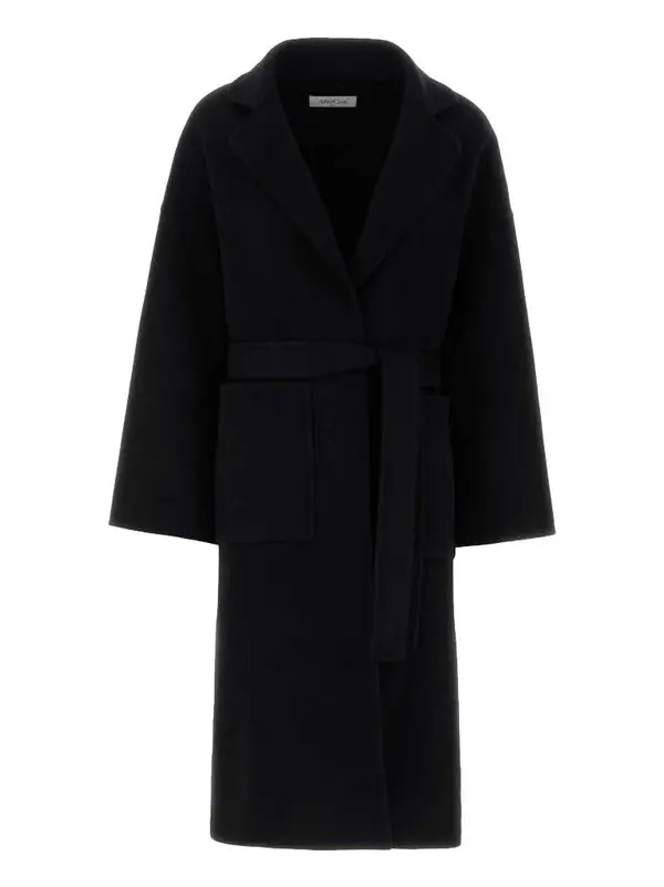 AFTERCOAT Wool-cashmere Blend Coat - Black