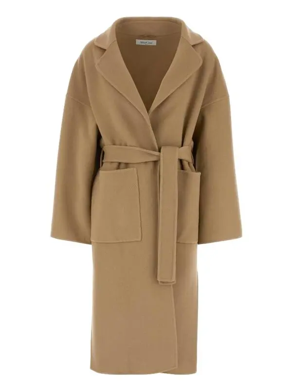 AFTERCOAT Wool And Cashmere-blend Coat - Brown