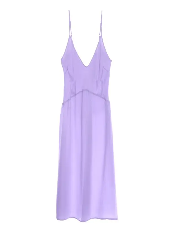 Araks Cadel Washed Silk Slip - Purple