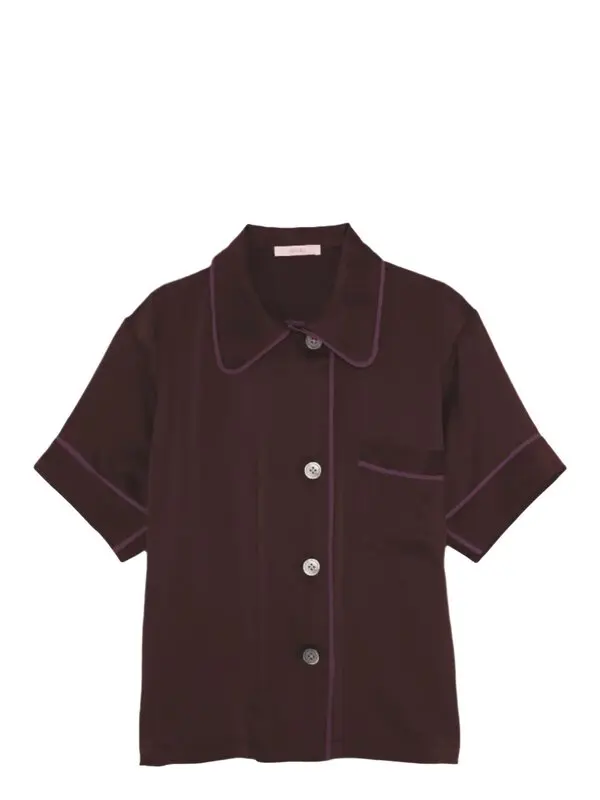 Araks Shelby Pajama Top - Brown