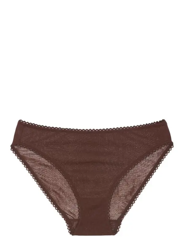 Araks Isabella Crochet-trim Panty - Brown