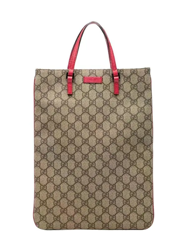 Gucci Gg Supreme Tote Bag - Brown