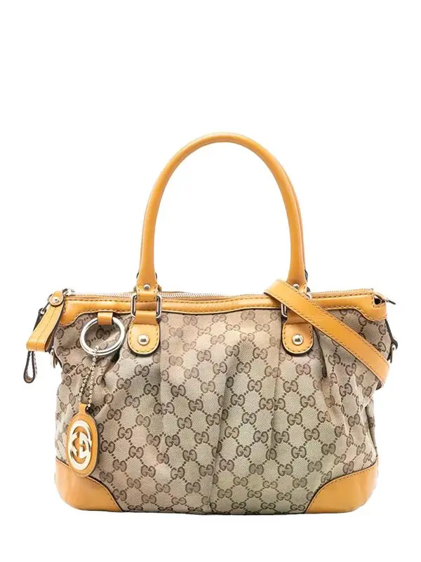 Gucci Gg Canvas Sukey Satchel 2000-2015 - Brown