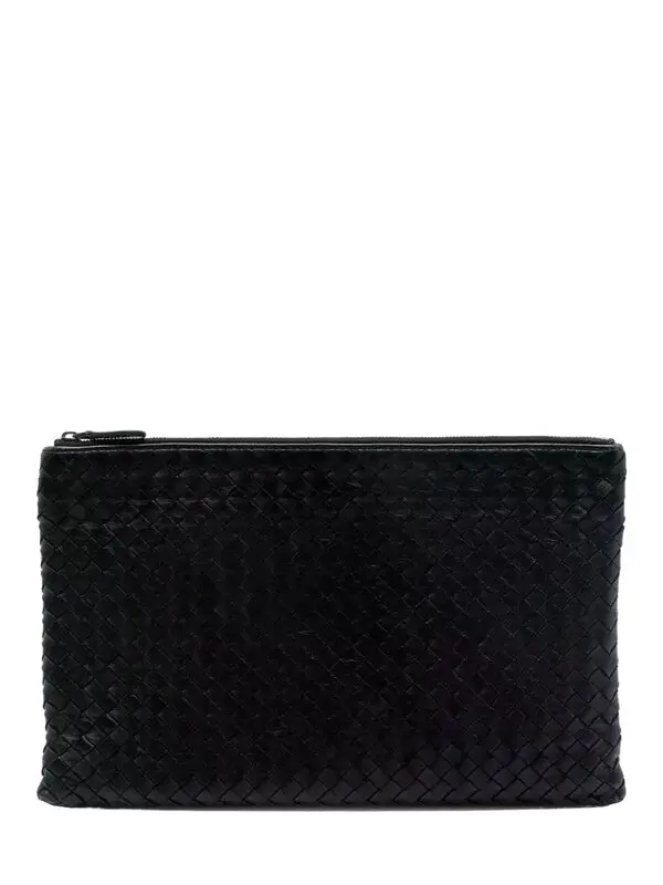 Bottega Veneta Nappa Intrecciato Clutch Bag - Black