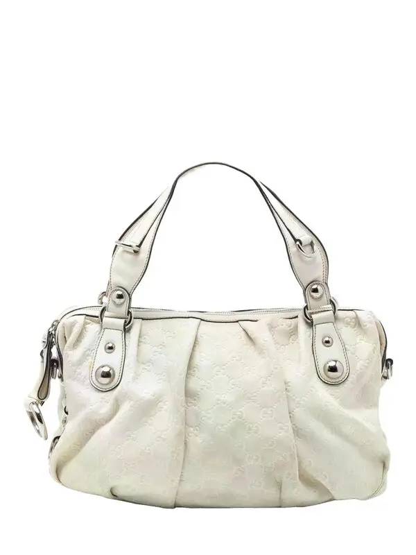 Gucci Sima Icon Bit Satchel - White