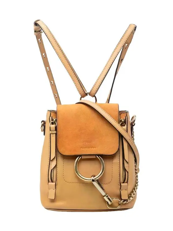 Chloé Mini Faye Backpack - Brown