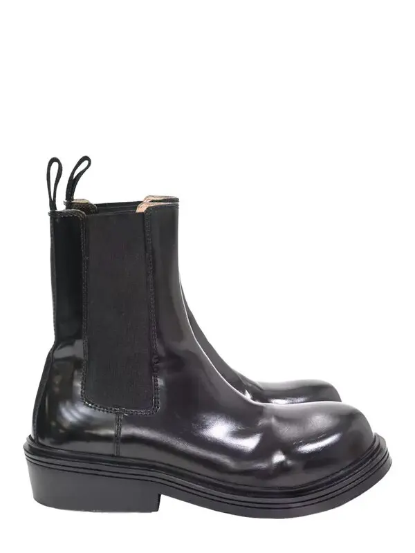 Bottega Veneta Leather Chelsea Boots - Black