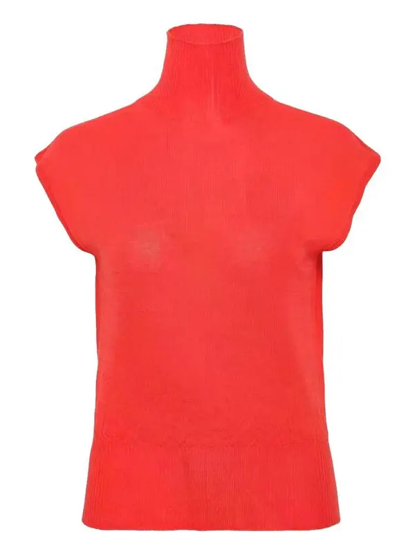 Rick Owens Cashmere Turtle Blouse - Red