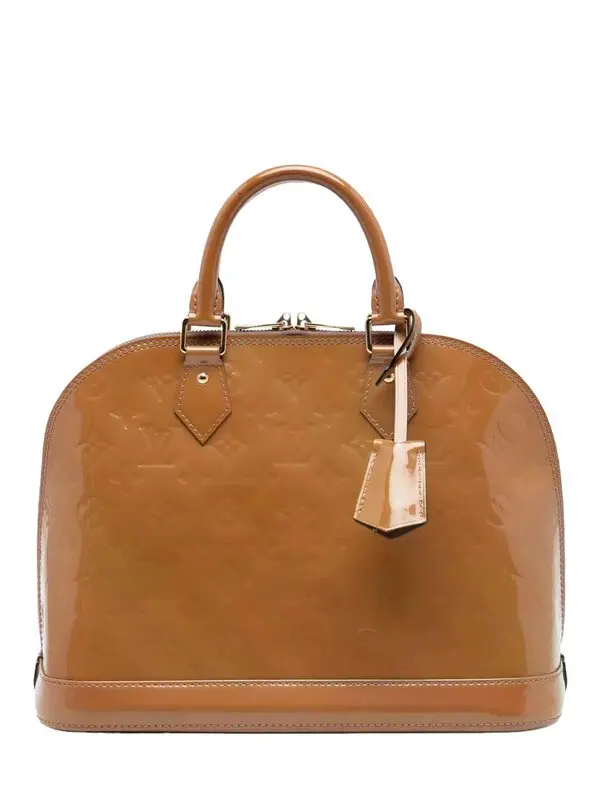 LOUIS VUITTON 2013 Monogram Vernis Alma Pm Handbag - Brown