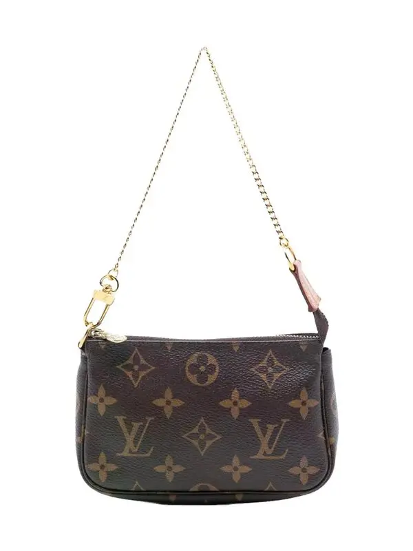 LOUIS VUITTON 2020 Monogram Mini Pochette Accessoires Handbag - Brown