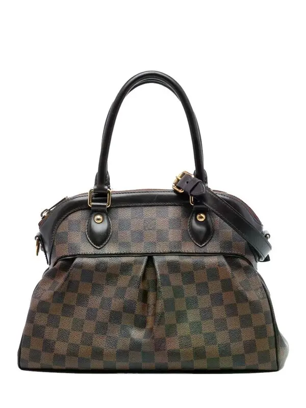 LOUIS VUITTON 2009 Damier Ebene Trevi Pm Satchel - Brown