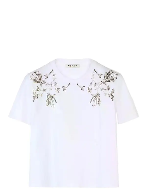Ports 1961 Embellished T-shirt - White