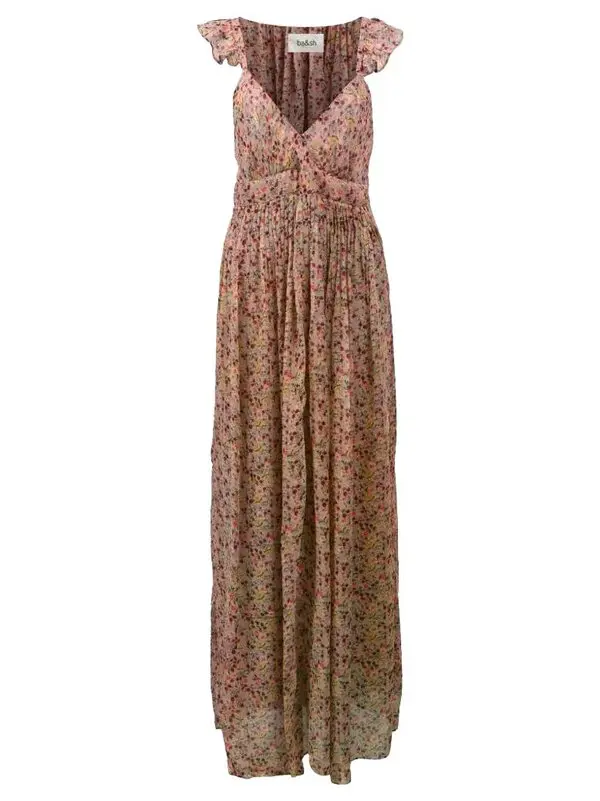 Ba&sh Madison Floral-print Maxi Dress - Neutrals