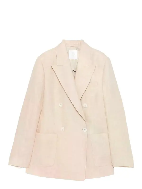 Eleventy Double-breasted Blazer - Neutrals