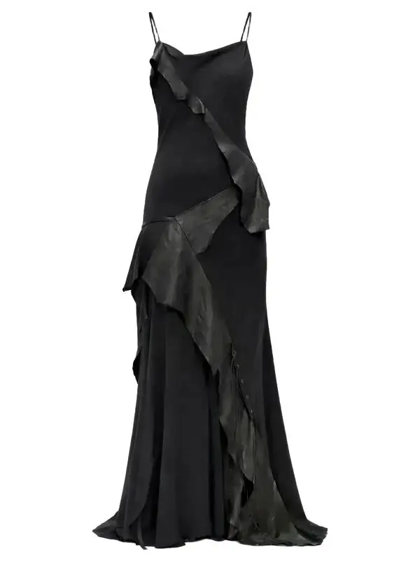 ANN DEMEULEMEESTER Cady Ruffled Maxi Dress - Black