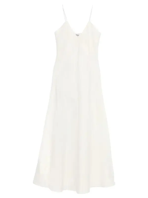 Eleventy V-neck Strap Dress - White