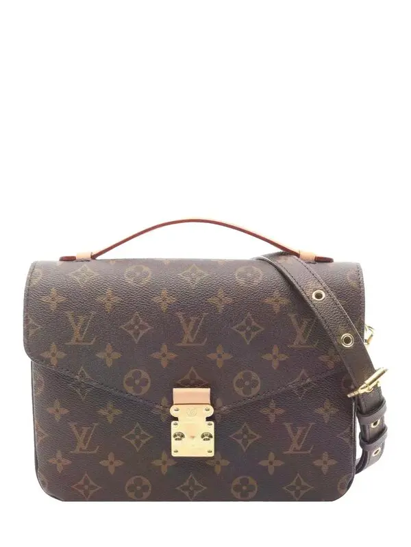 LOUIS VUITTON 2021-2026 Monogram Pochette Metis Satchel - Brown