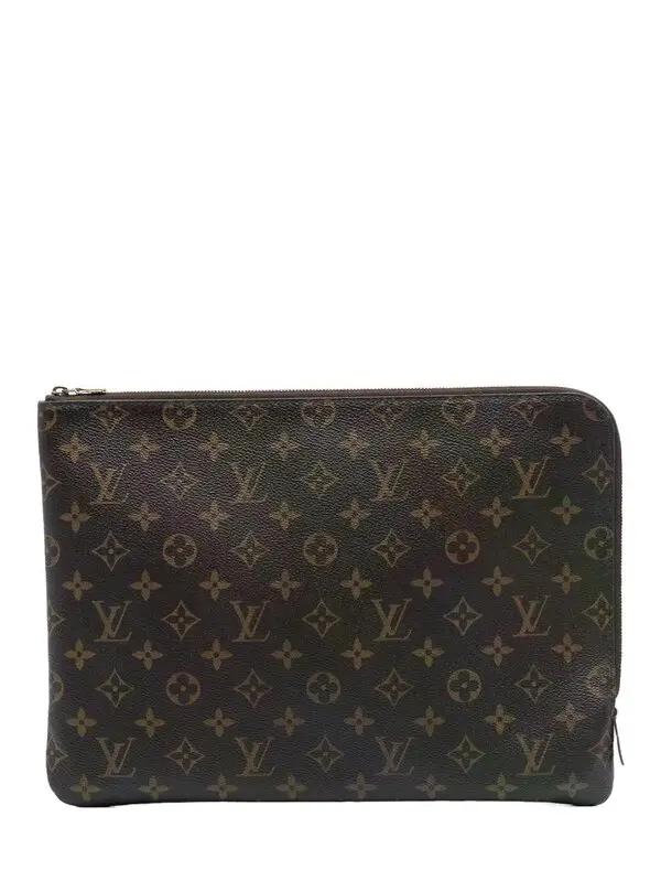 LOUIS VUITTON 2017 Monogram Etui Voyage Mm Clutch - Brown