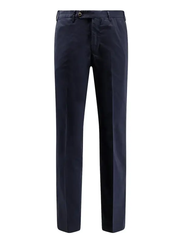PT TORINO Master Fit Stretch Cotton Trousers - Blue