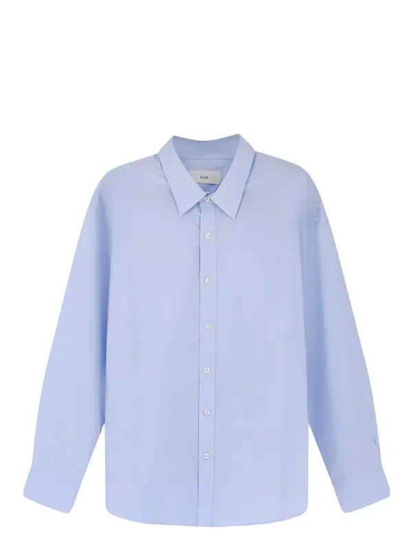 DUNST Cotton Shirt - Blue