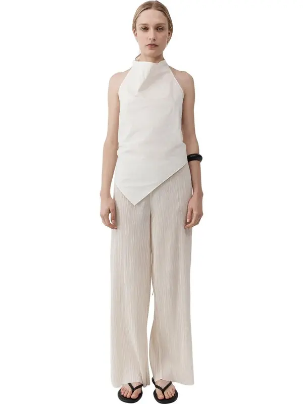 ST. AGNI Cotton Tie Top - Birch