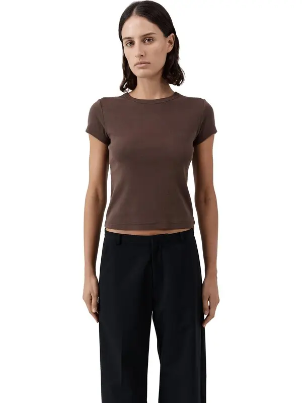 ST. AGNI Organic Cotton Baby Tee - Fudge