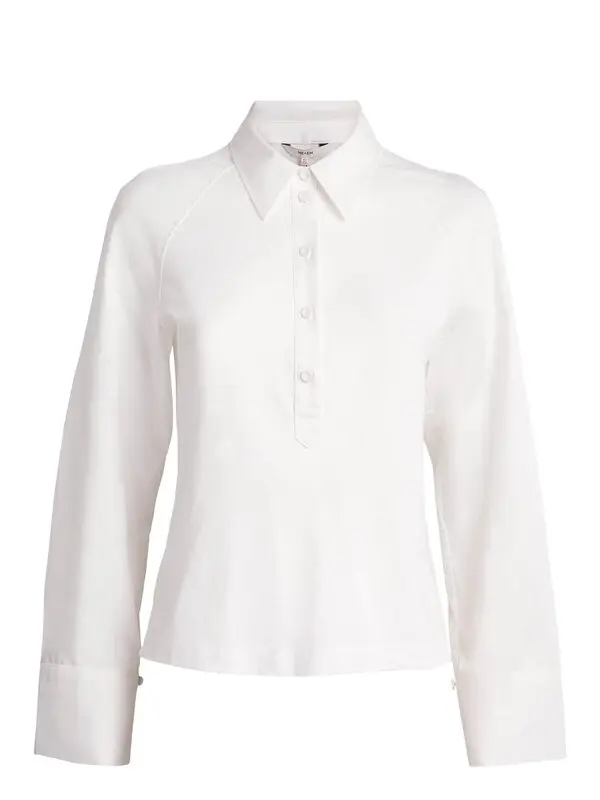 ME+EM Cotton Blend Layering Top - White