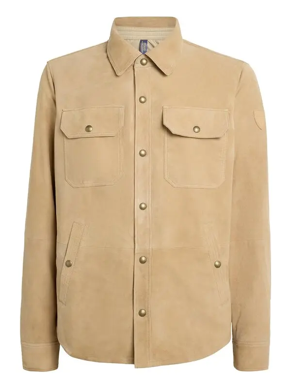 Polo Ralph Lauren Suede Overshirt - Green
