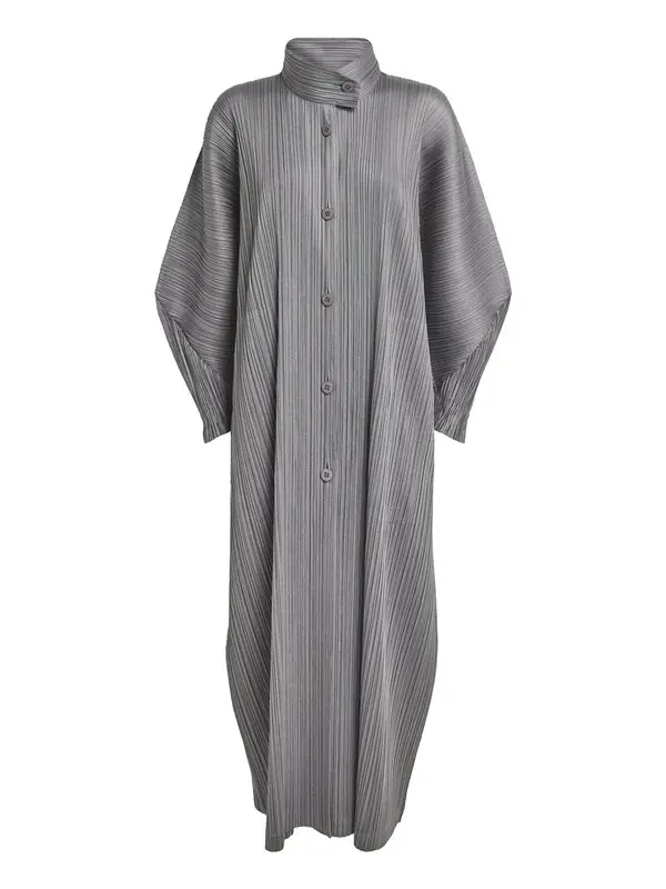 Issey Miyake Skyline A-line Coat - Grey