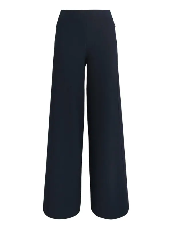 ME+EM Cable Jacquard Wide-leg Trousers - Navy