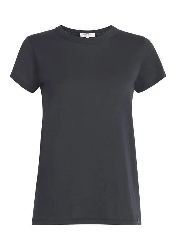 Rag & Bone Pima Cotton Slub T-shirt - Black