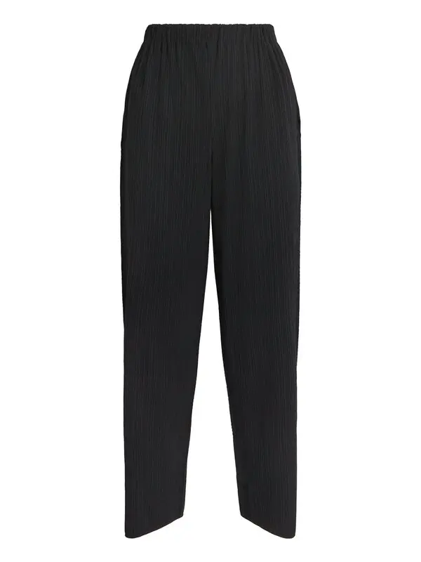 Issey Miyake A-poc Shell Cropped Trousers - Black