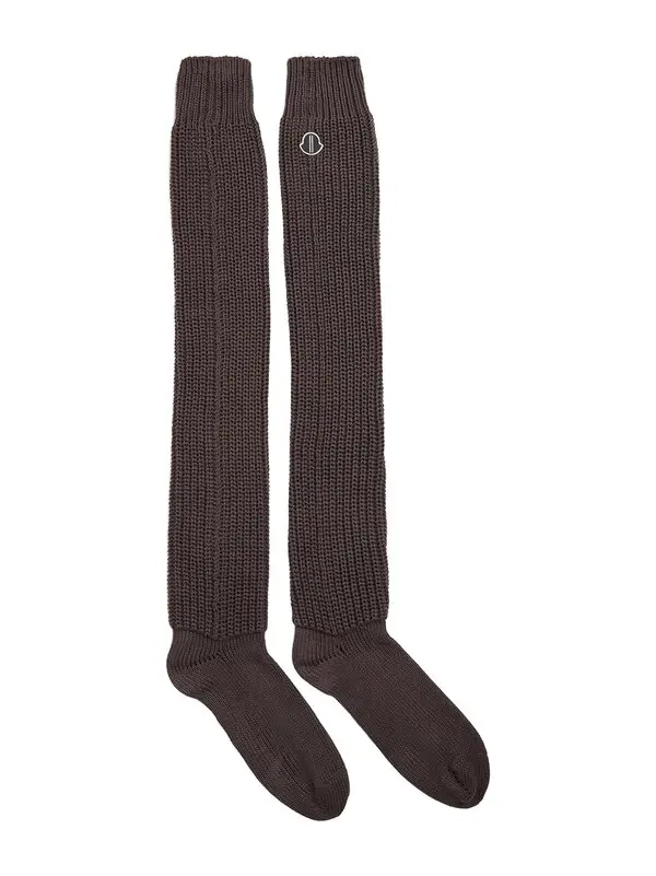 Rick Owens X Moncler Hiking Socks - Brown