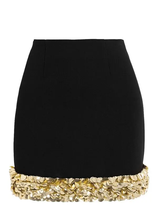 Simkhai Dua Sequin-embellished Mini Skirt - Black