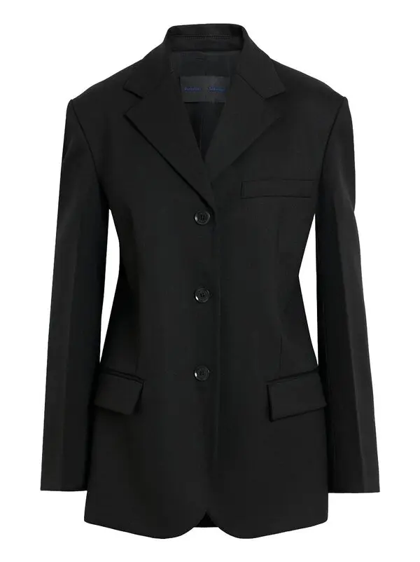 Proenza Schouler Archer Wool-blend Twill Blazer - Black