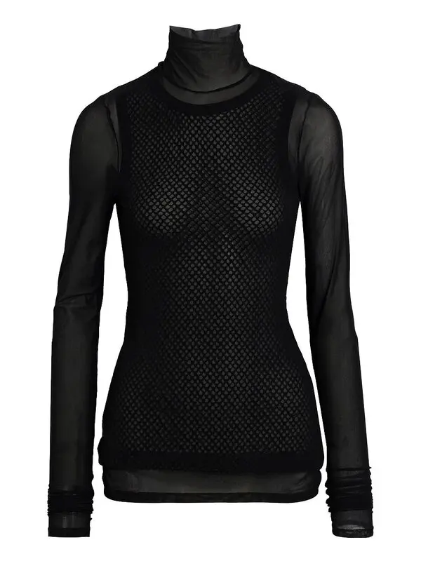 Proenza Schouler Stretch-jersey Turtleneck Top - Black