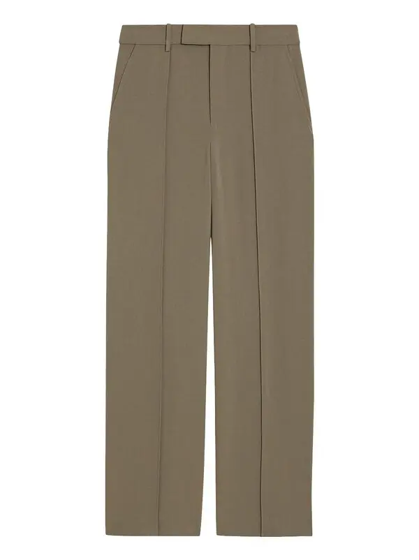 Proenza Schouler Weyes Crepe Wide-leg Pants - Army Green